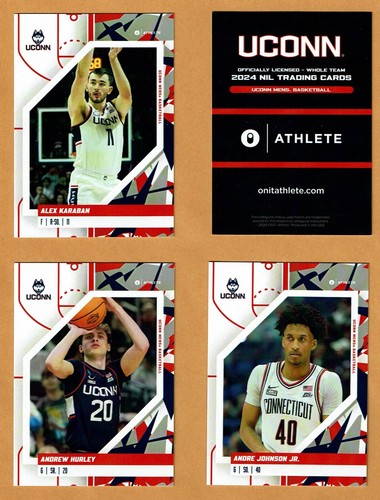 2023-2024 National champ UConn men's basketball ONIT full team singles ...
