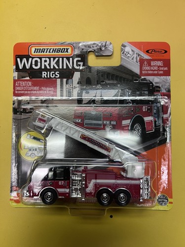 Matchbox Working Rigs Pierce Velocity Aerial Platform Fire Truck ...