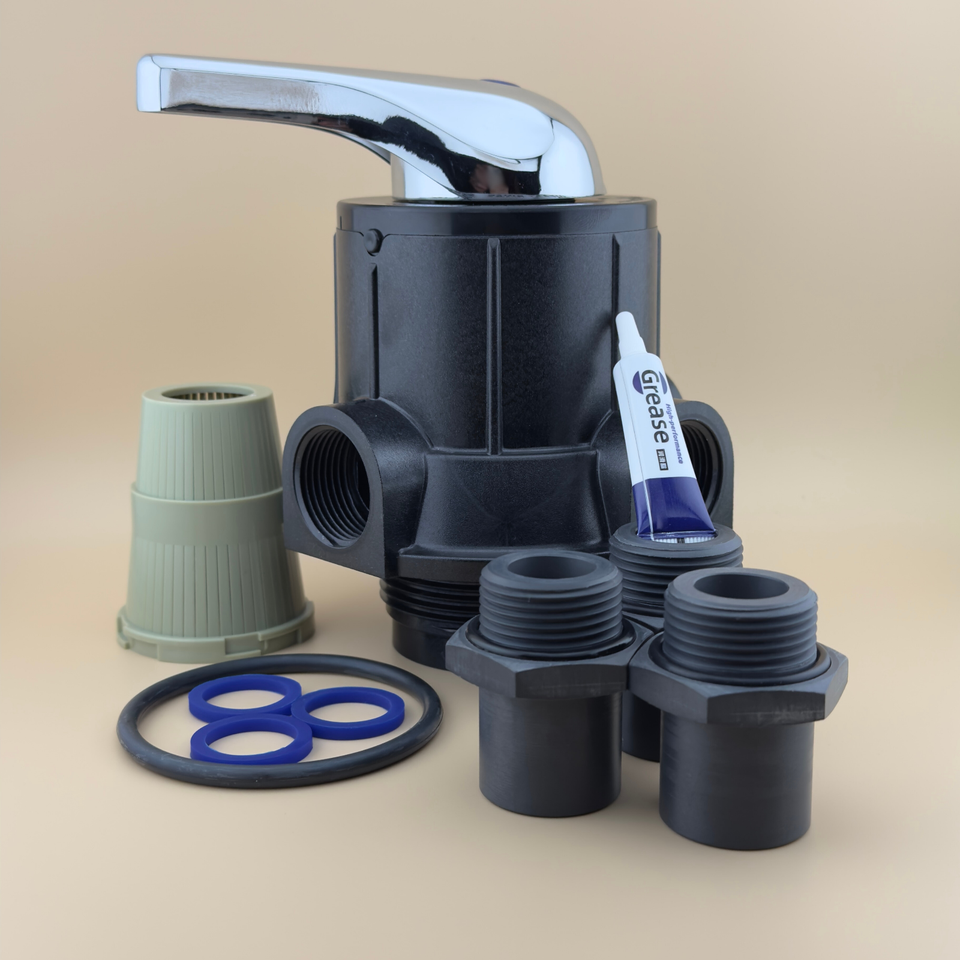 F56A-1 Manual Backwash Filter Control Valve Water Treatment 1" NPT/SPG ...