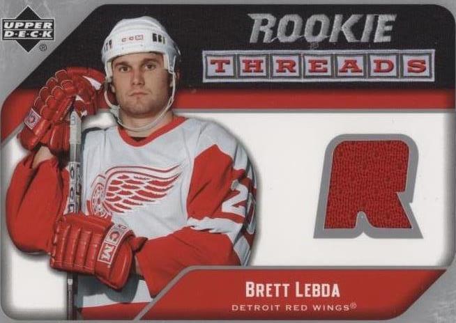 2005-06 Upper Deck - Rookie Threads Brett Lebda #RT-BL (MEM, RC) for ...