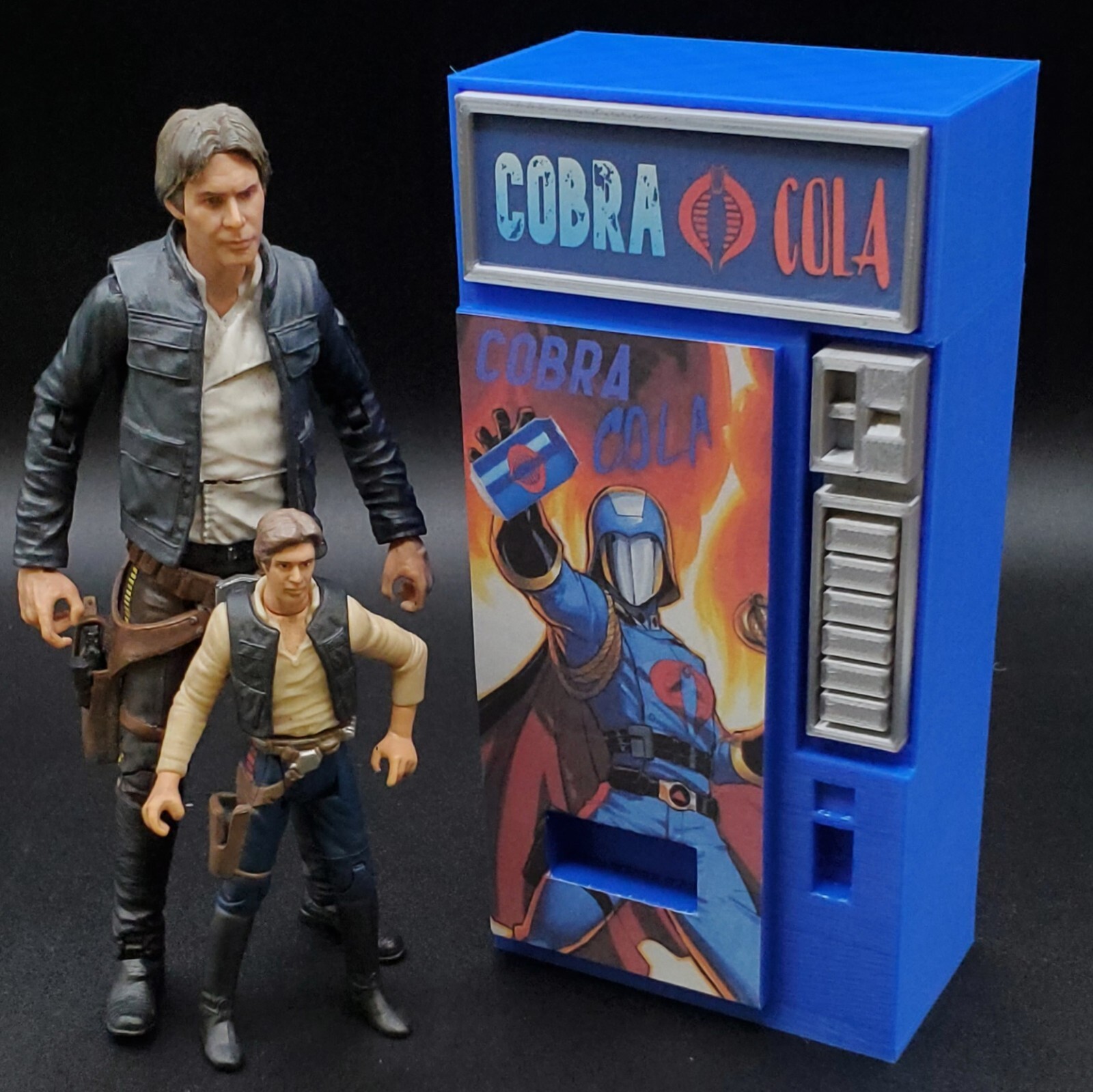 CUSTOM COBRA COLA VENDING MACHINE for 6" FIGURE GI JOE DIORAMA STAR ...