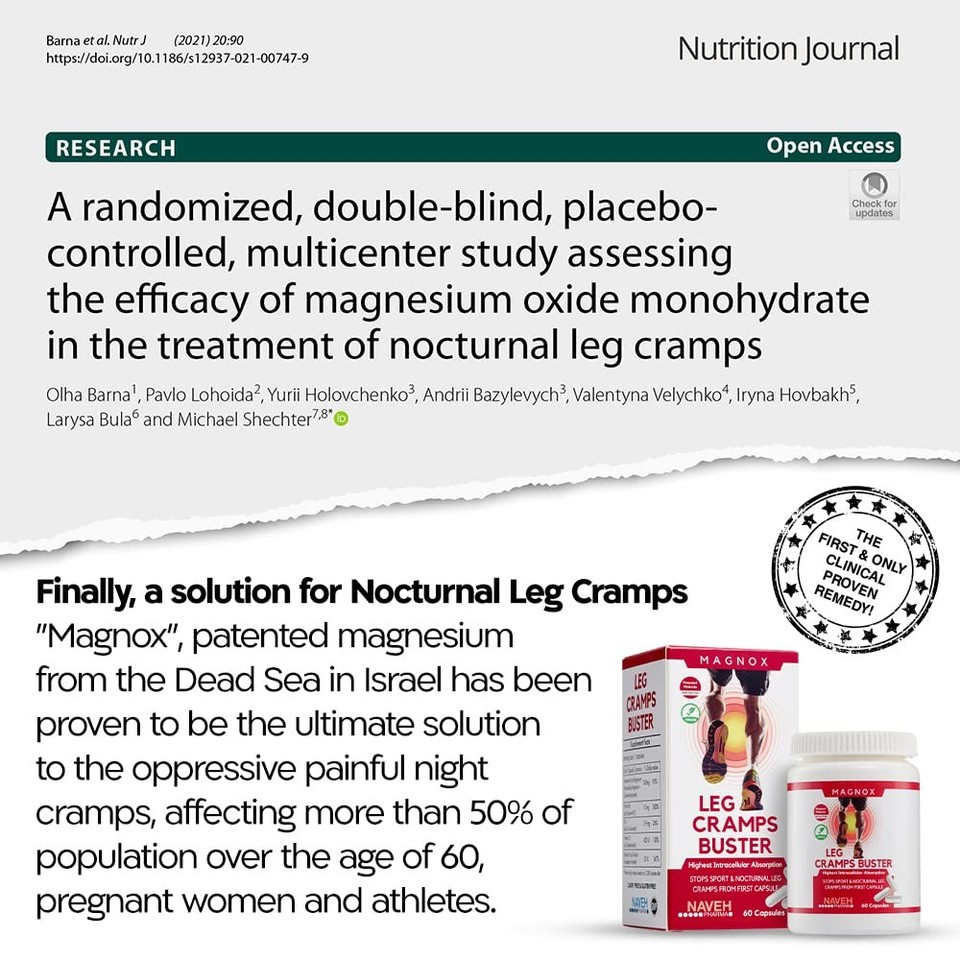 ® Leg Cramps Buster | Magnesium Supplement for Muscle Cramps & Spasms ...