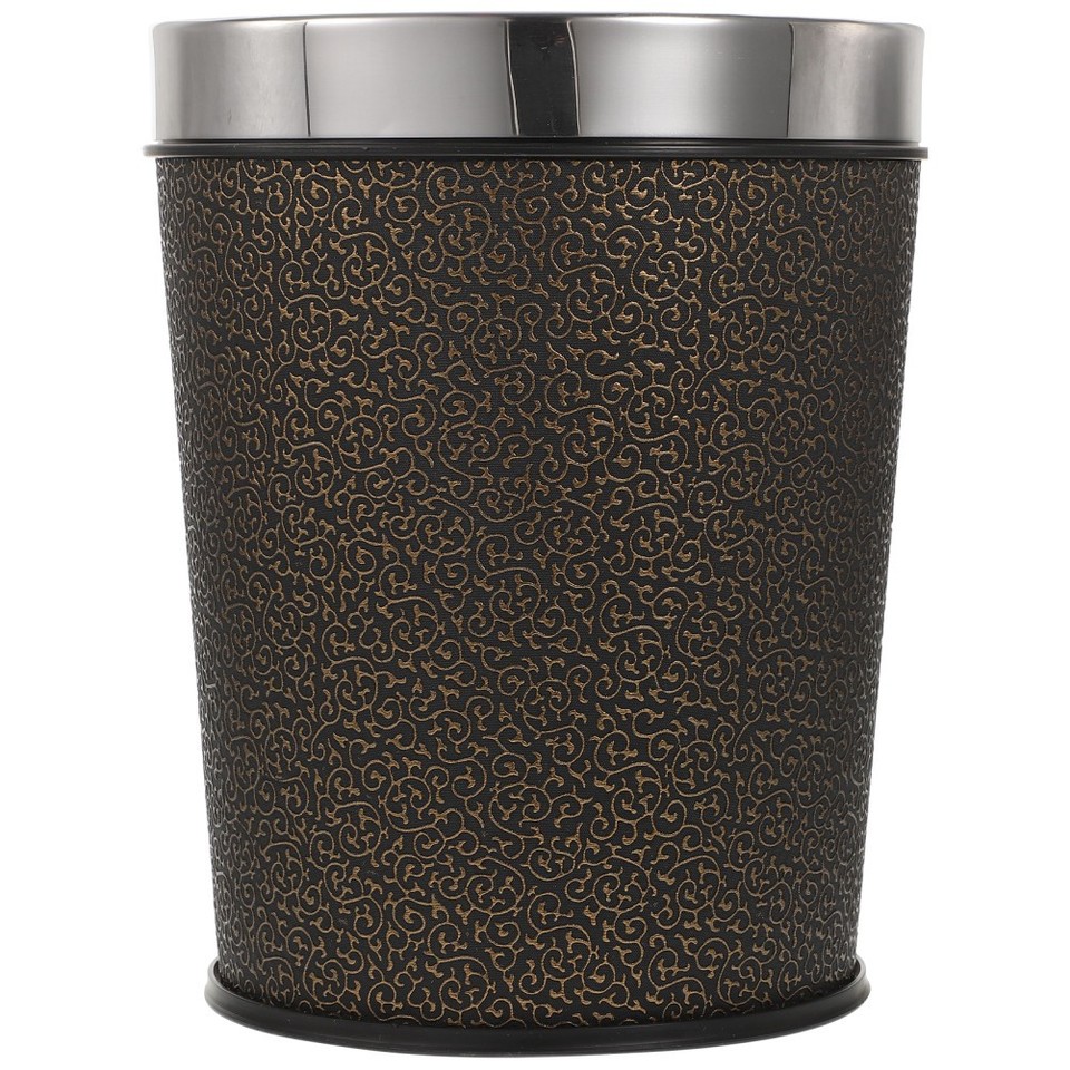 Rubbish Bin Living Room Trash Can Retro Wastebasket for Hotel Rooms ...