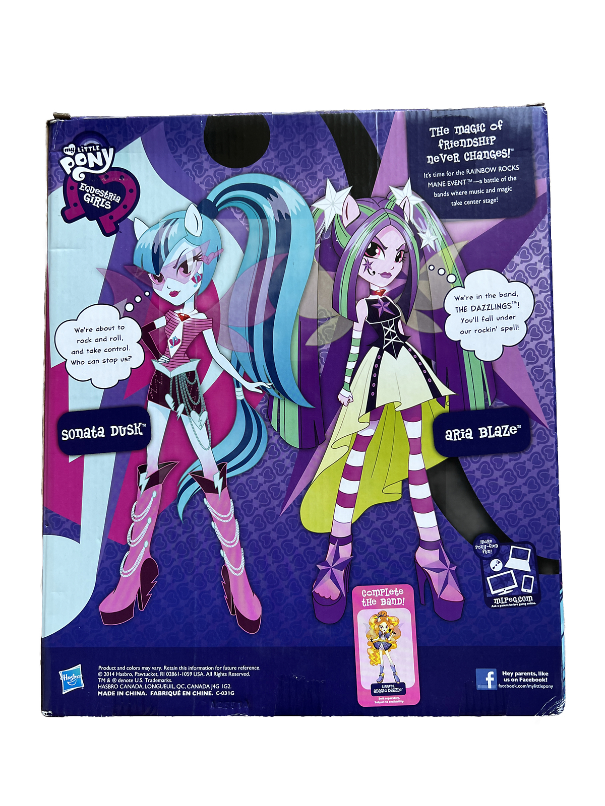 My Little Pony Equestria Girls Aria Blaze and Sonata Dusk Doll, 2-Pack ...