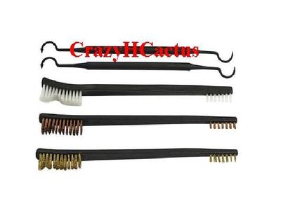5 Piece Gun Rifle Pistol Cleaning Brushes Brush Kit Set Copper/Brass ...