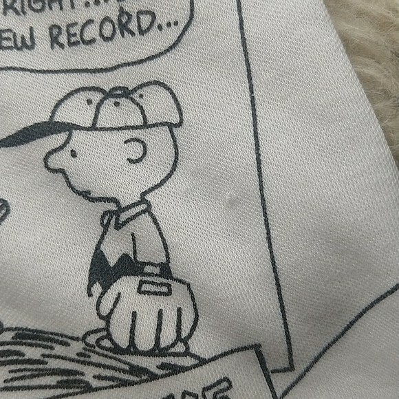 80s Vintage Snoopy Peanuts Schultz All Over Print Bas… - Gem