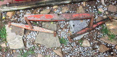 Antique Primitive Farm Tool Horse Ox Harness Double Tree Yoke Oak 58 in ...