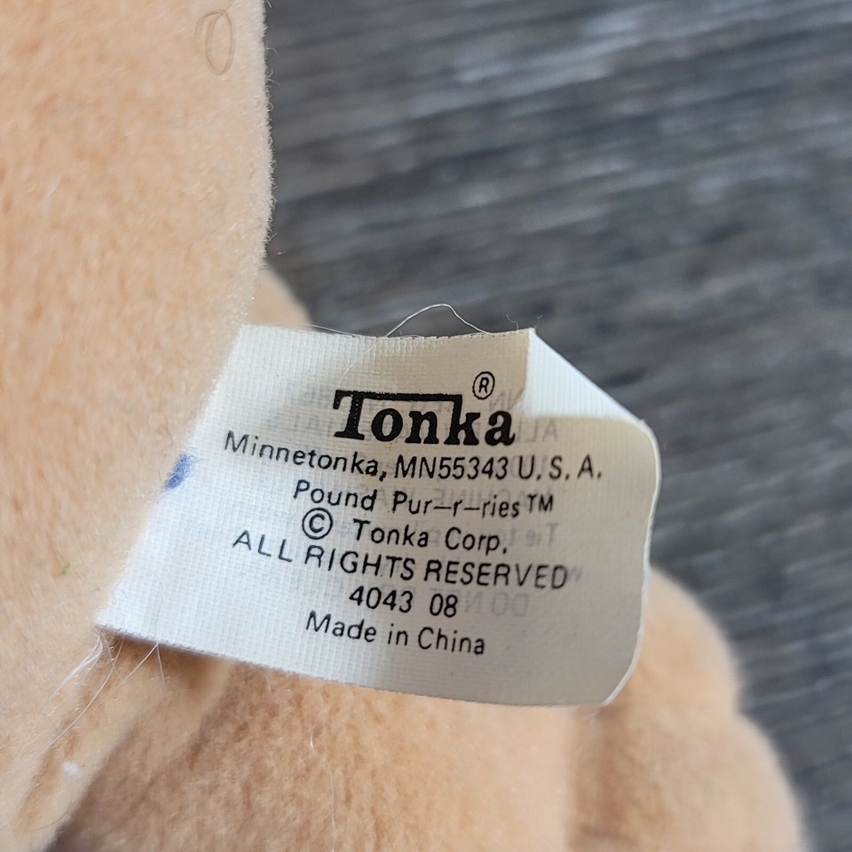 Tonka Pound Pur-r-ries Orange Stripe Tiger Tabby Kitty Cat Kitten Plush ...