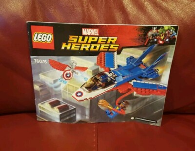 LEGO Marvel Super Heroes Captain America Jet 76076 Instruction Guide ...