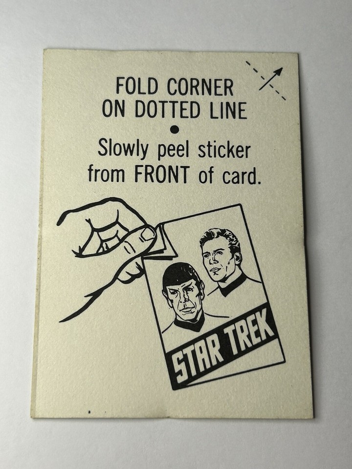 1976 Topps Star Trek Stickers Spock Forever! #21 A266 | eBay