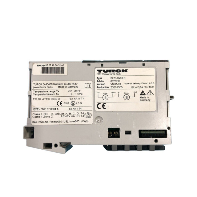 Turck BL20-GW-EN-IP Gateway Ethernet Module for sale online | eBay