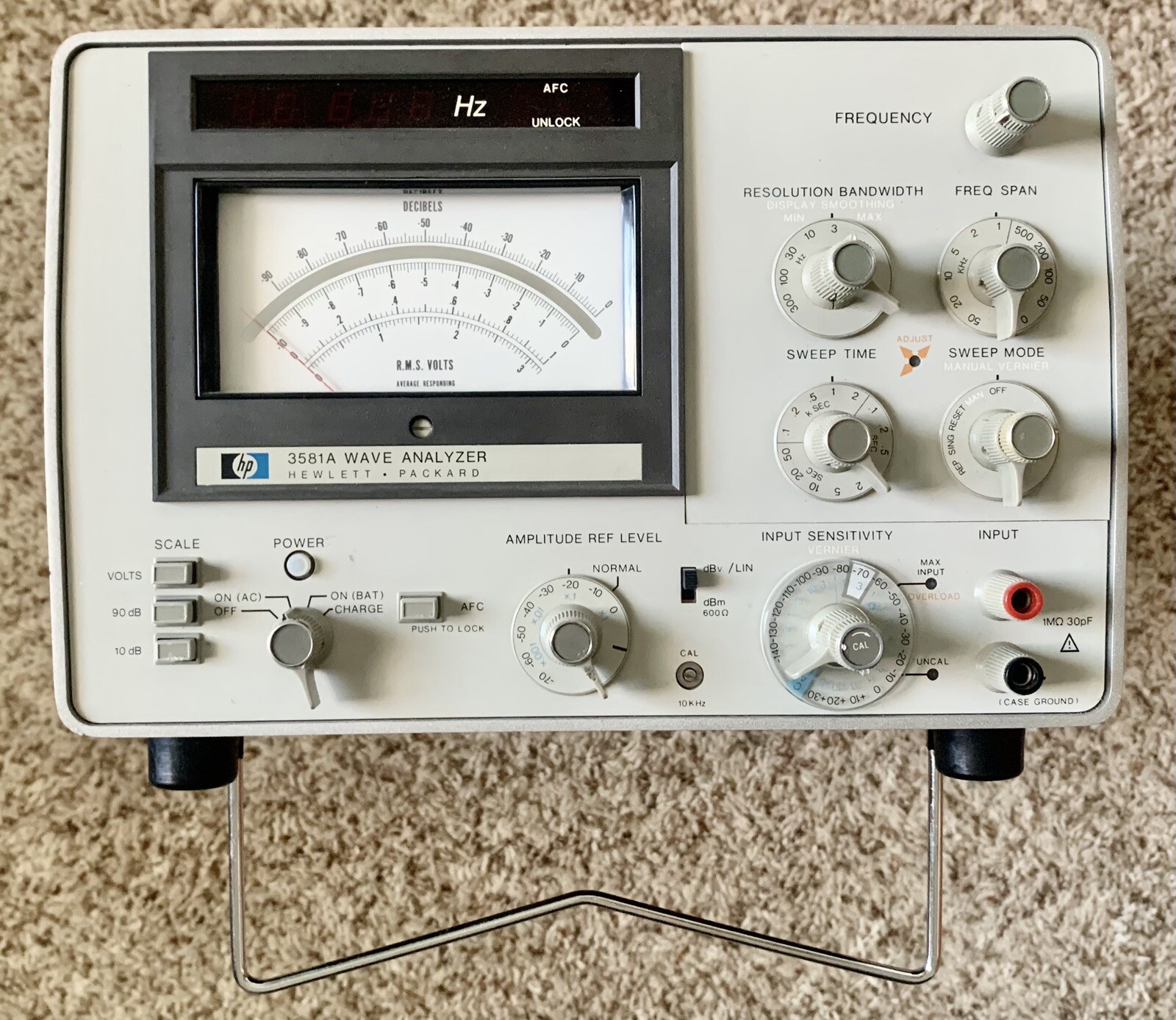 HP 3581A Wave Analyzer 15 Hz to 50 kHz for sale online | eBay