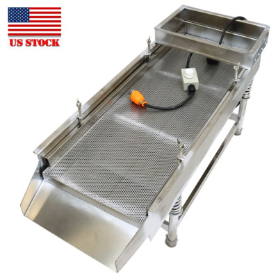 3mm 1-Layer Stainless Steel Linear Vibrating Screen Shaker Sieve Sifter ...