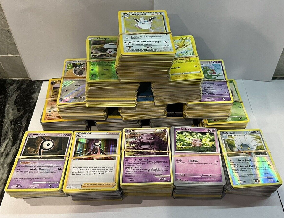 1/4 Pound Pokemon Cards Bulk - Vintage, Modern, Mid-Era (Roughly 65 ...