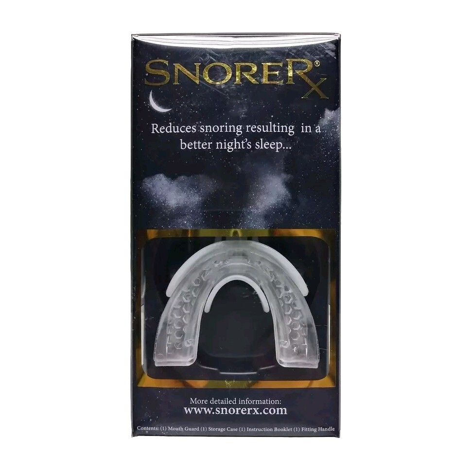SnoreRX Micro Fit Mouth Guard + Storage Case - Reduces Snoring! | eBay