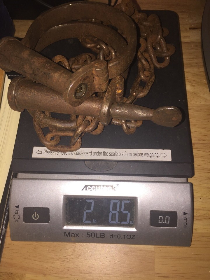 Leg Iron Prison Shackles Handcuffs 50+ Inches Solid Metal Patina ...