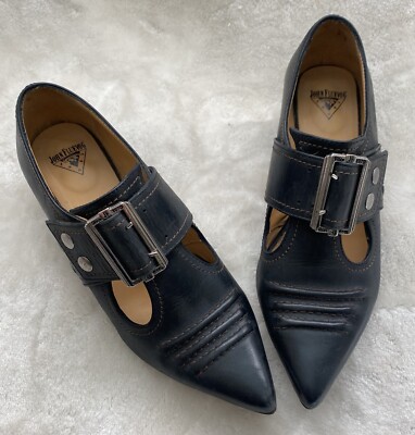 John Fluevog Women's Shoe Pilgrim Buckled Victorian Loafer Sz 5 TRUTHs ...