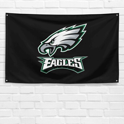 For Philadelphia Eagles Football Fans 3x5 ft Mascot Flag Gift Banner | eBay