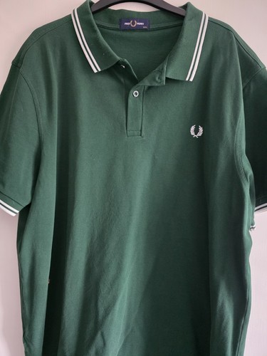 Genuine Fred Perry M3600 Polo Mens 3XL XXXL - Green & White | eBay UK