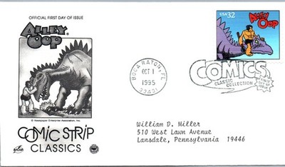 U.S. FIRST DAY COVER COMIC STRIP CLASSICS SERIES OF 1995 - ALLEY OOP | eBay