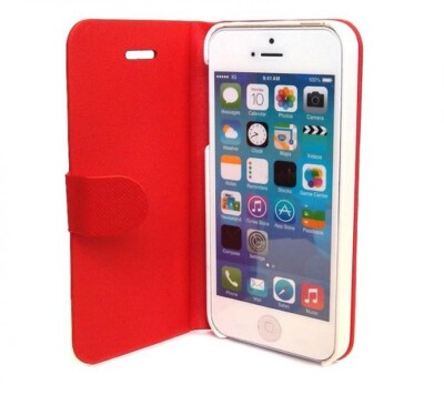 NEON Red iPhone 5 Flip Cover with Auto-Sleep Function IPH5-FLI-RD | eBay