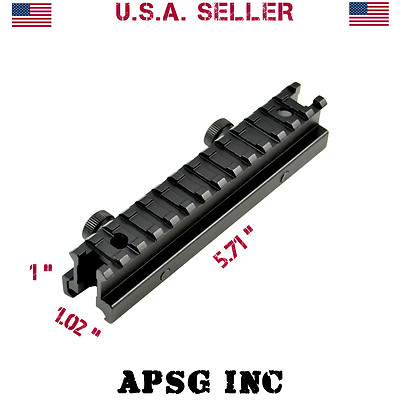 Sniper 1" 1 Inch Riser Mount for Flat-Top - Sight / Scope / ACOG ...