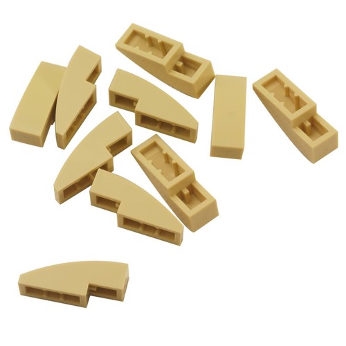 10 NEW LEGO Slope, Curved 3 x 1 Tan | eBay