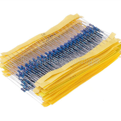 1/4w Resistance 1% Metal Film Resistor Bag Each 20pcs 30 kinds Total ...