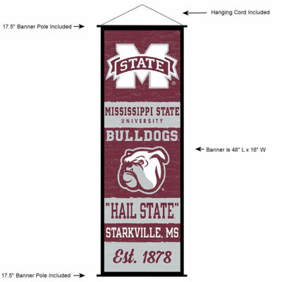 Mississippi State University Bulldogs Room Banner Poster Art Canvas | eBay