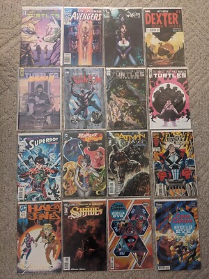 LOT of 56 Random Comic Books Mostly Modern - DC MARVEL TMNT Boarded And ...