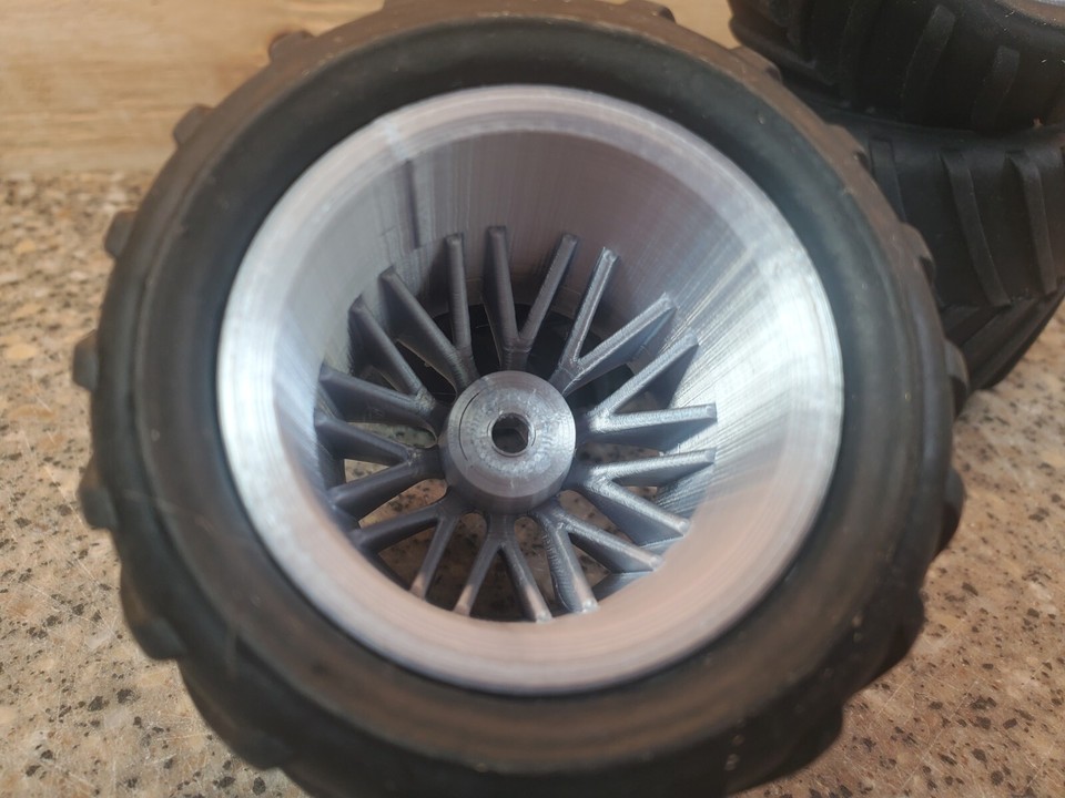 WPL Moster Truck Wheels & Tires 3D Printed RC CAR PLA Plastic | eBay