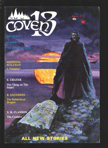 Coven 13 #4 3/1970-William Stout cover and interior art-"I, Vampire ...