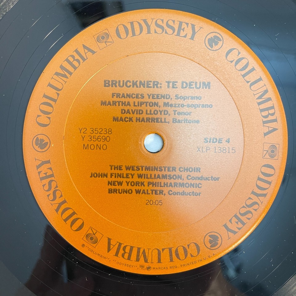 Bruno Walter – Bruno Walter Conducts Bruckner Vinyl, LP 1979 Odyssey ...
