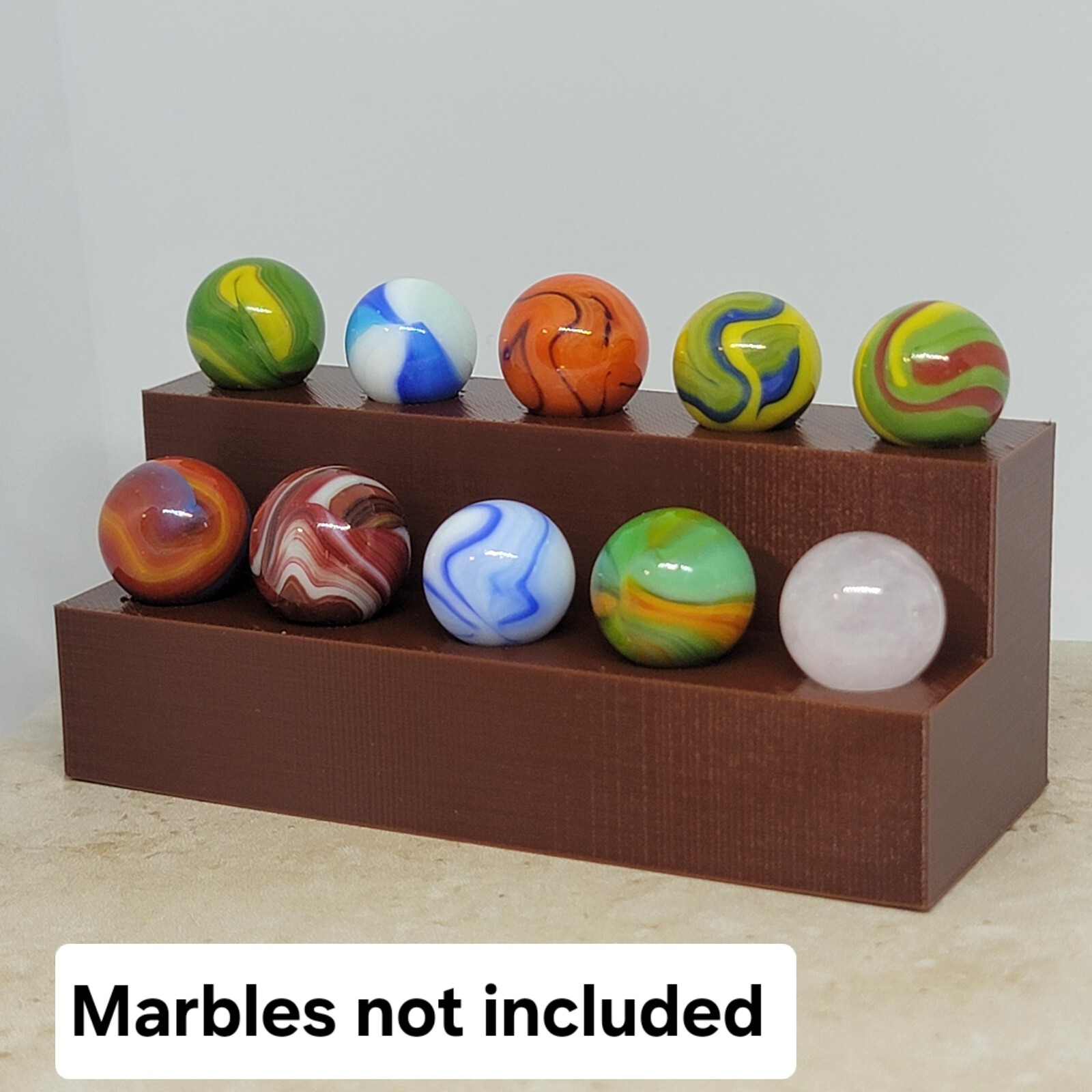 Brown Multi Tier Display for Marbles Up To 5/8" Lot #4251 | eBay