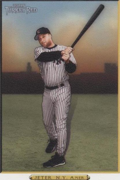 2005 Topps Turkey Red - Derek Jeter #230 White Blue and Orange Sky for ...