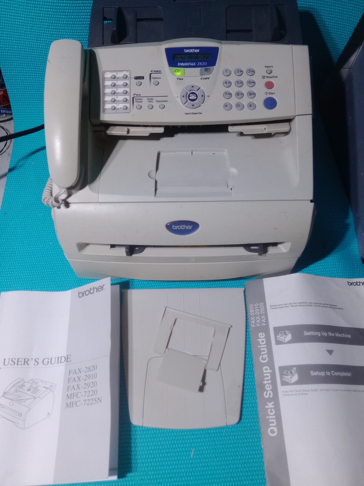Brother IntelliFax 2820 All in One Laser Fax & Copy Machine, With ...