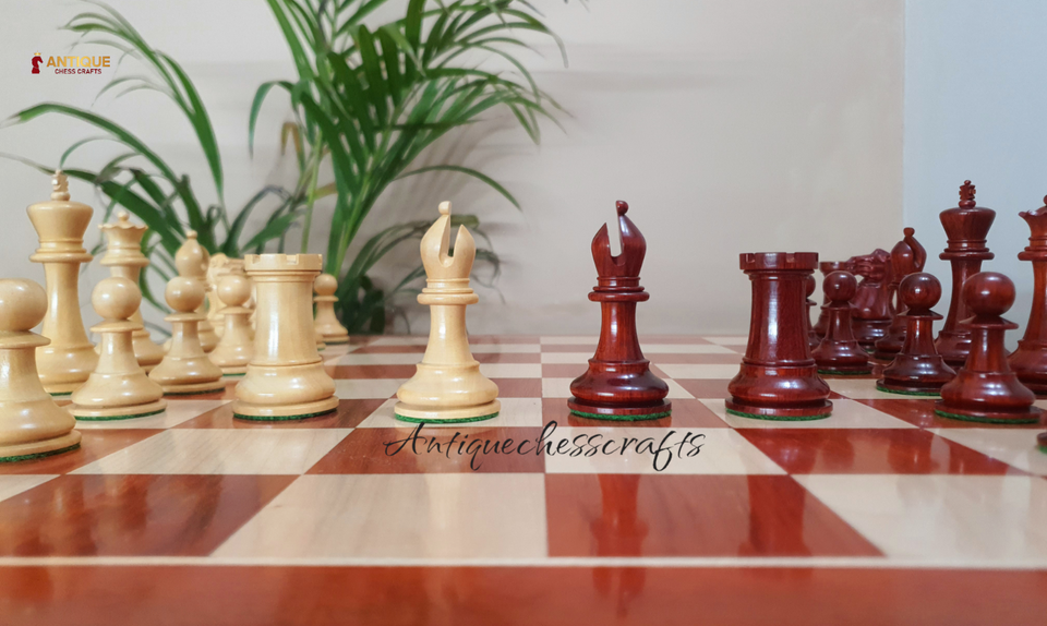 The Staunton Series (Jaques Pattern) Chess Pieces in Budrosewood & Box ...