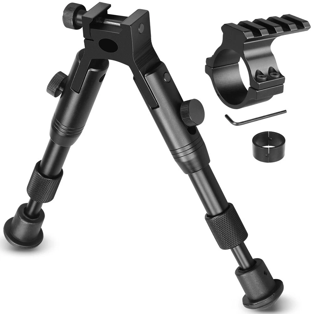 6inch Adjustable Spring Return Rifle Bipod Fits 20mm Picatinny Rail ...