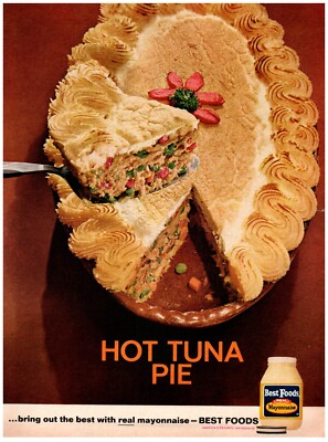 1964 Best Foods Real Mayonnaise Print Ad, Hot Tuna Pie MCM 60's Style ...