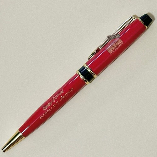 47th PRESIDENT TRUMP WHITE HOUSE SIGNATURE PEN RED ENAMEL GOLD TRIM ...