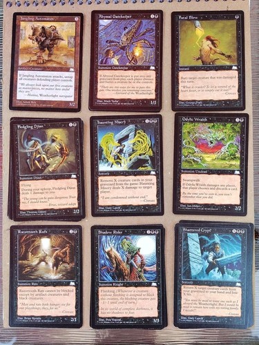 Magic The Gathering: Weatherlight. 1997. 130 Cards. NM. Rare, UNC, Com ...