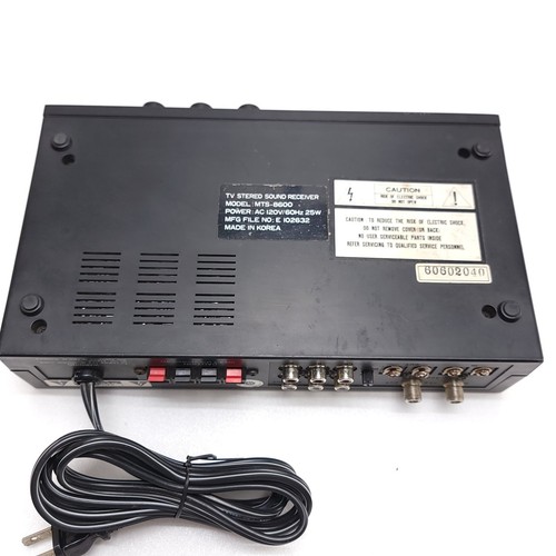 SUNTECH TV Stereo Sound Receiver Model MTS-8600 Vintage TESTED WORKING ...
