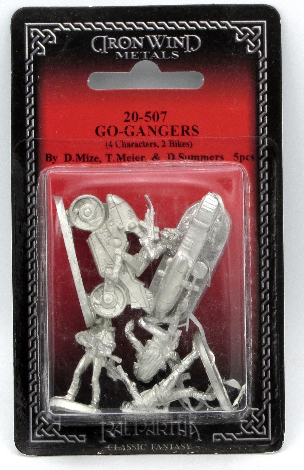 Ral Partha 20-507 Go-Gangers [4 Characters & 2 Bikes] (Shadowrun) Male ...