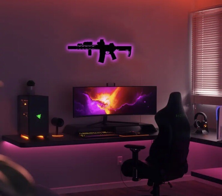 Ar15 Gun Wall Light | eBay