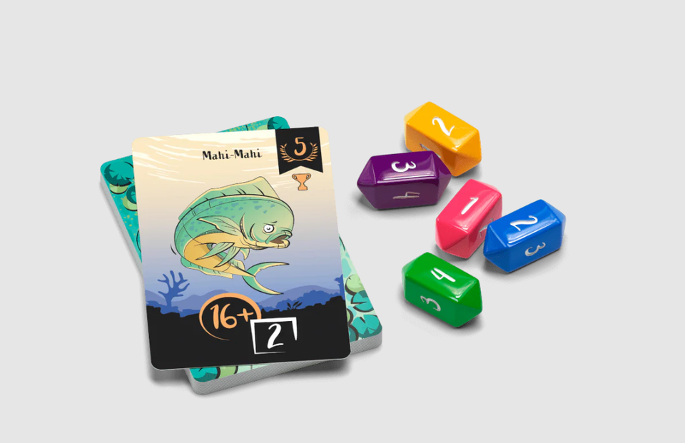 Deep Waters Expansion Lure Fishing Dice Game Allplay Family Board Card ...