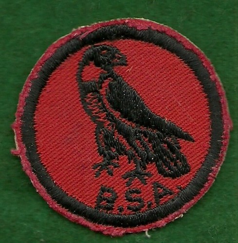 VINTAGE BOY SCOUT PATROL RED & BLACK PATCH - HAWK - NEW - FREE SHIPPING ...