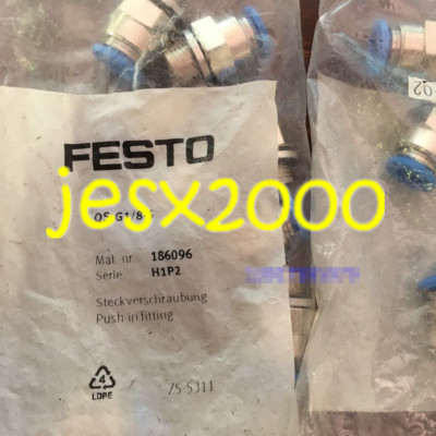 10PCS/bag NEW FESTO QS-G1/8-6 186096 #CL | eBay