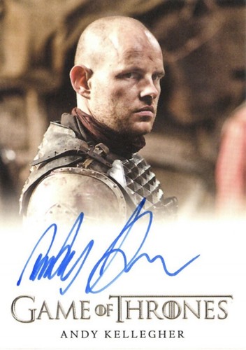 Game Of Thrones Season 8 Autograph Card, Andy Kellegher as Polliver | eBay