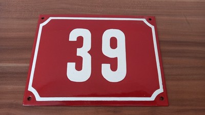 Signs - Enamel House Number Sign - 2