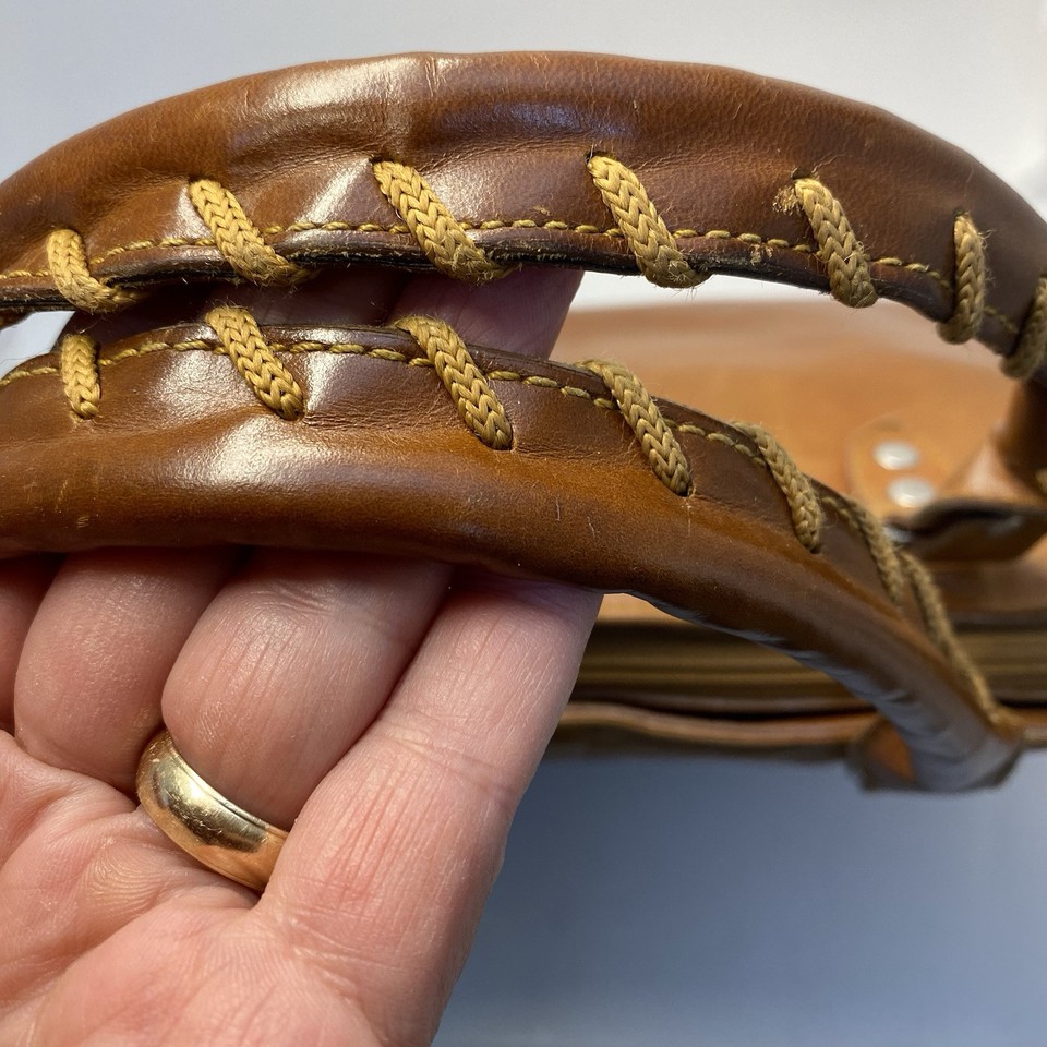 Amazing Soft Leather 14” Medium Size Handbag In Camel, Butun 1983 ...